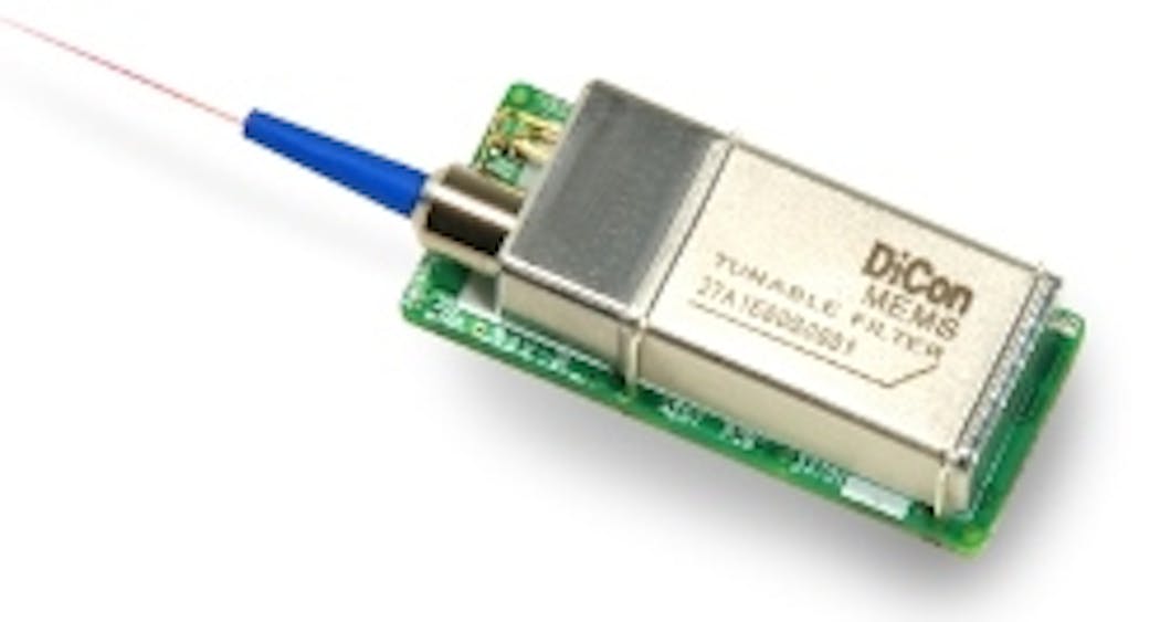 DiCon Fiberoptics offers MEMS network tunable filter for 100-GHz ...
