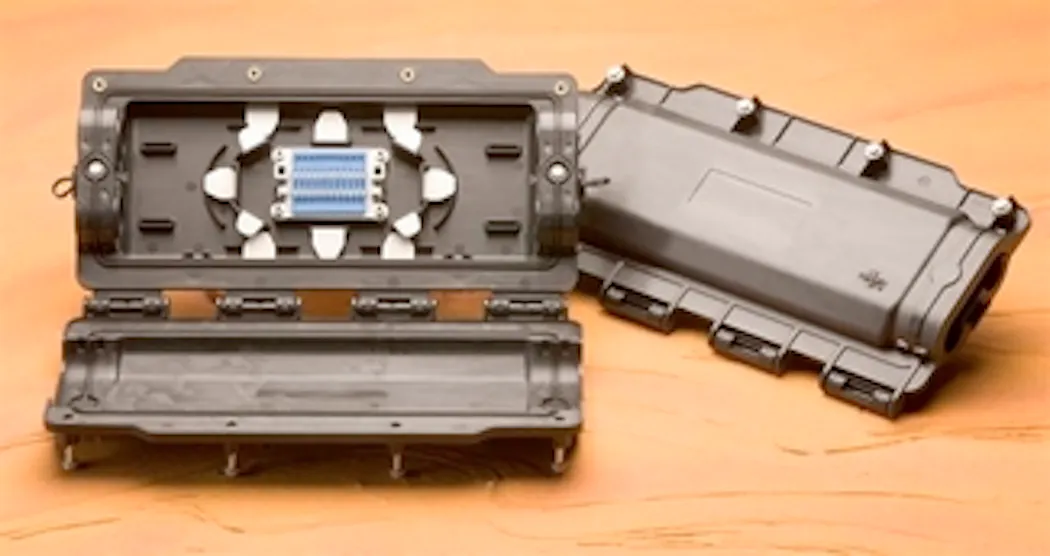 Aerial drop closure eases fiber splicing | Lightwave