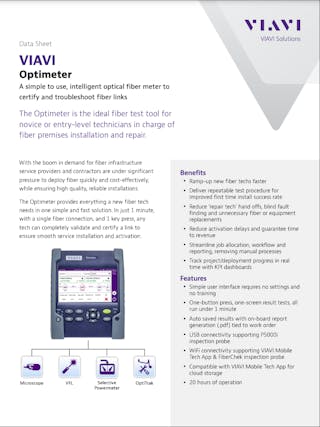 Optimeter Data Sheet | Lightwave