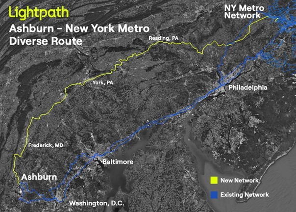 Lightpath opens additional fiber route between New York Metro and ...