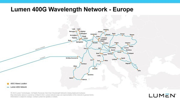 Lumen brings 400G services to Europe | Lightwave