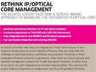 White Paper: Rethink IP/Optical Core Management | Lightwave