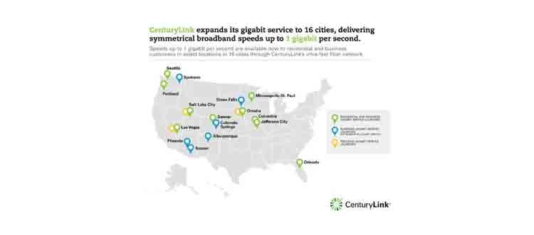 CenturyLink Expands Gigabit to 16 Cities | Lightwave