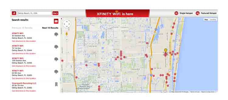 Comcast Fires Up FL WiFi Hotspots | Lightwave Online