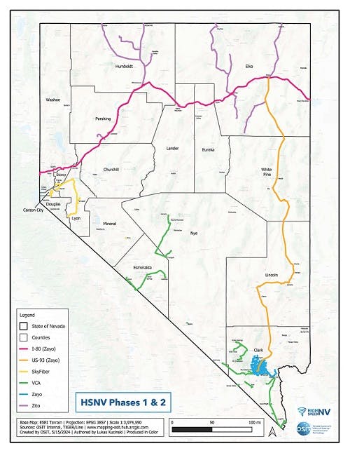 Nevada introduces $400M broadband Phase III sub-guarantee selection ...
